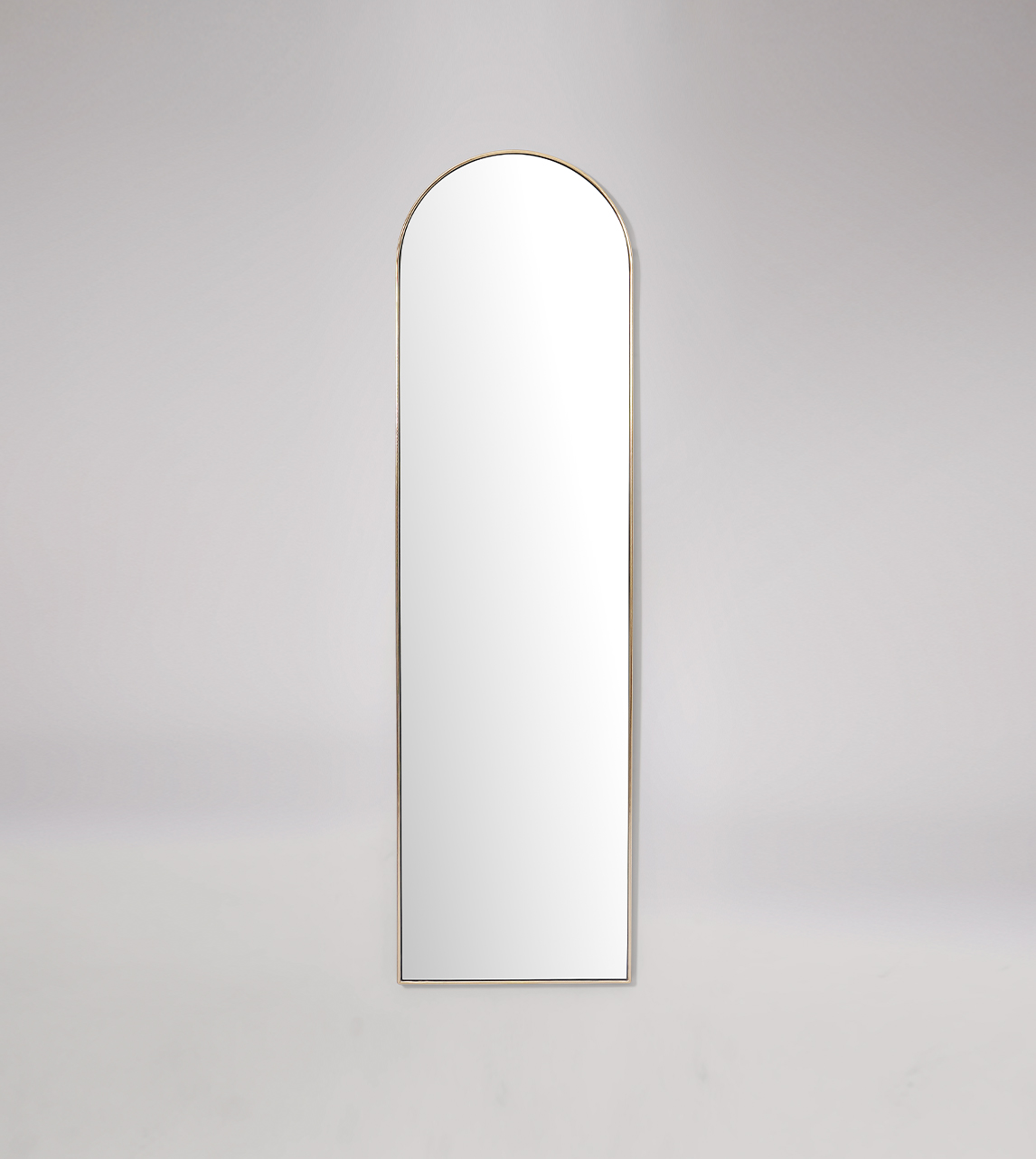 Lark Luxe Round Mirror in Silver Mirror & Black Steel | Swoon