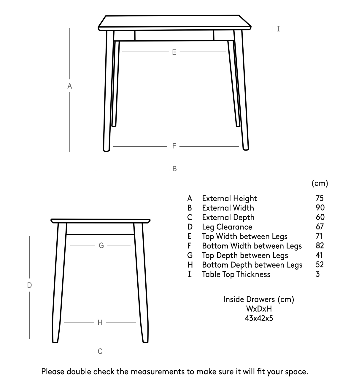 Maltby Small Mid-Century Desk in Dark Brown Acacia | Swoon