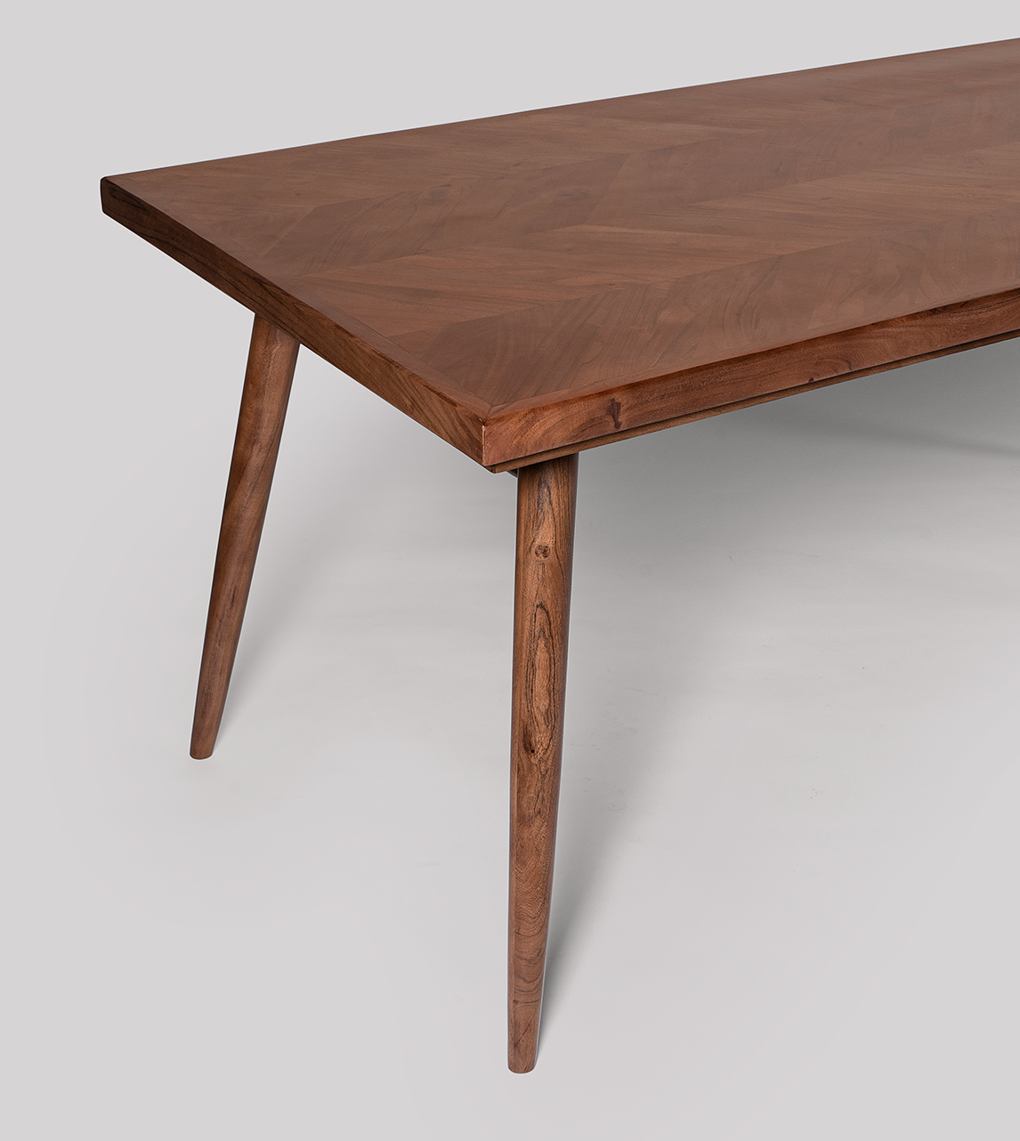 Metz Contemporary Eight-seater Dining Table in Acacia | Swoon