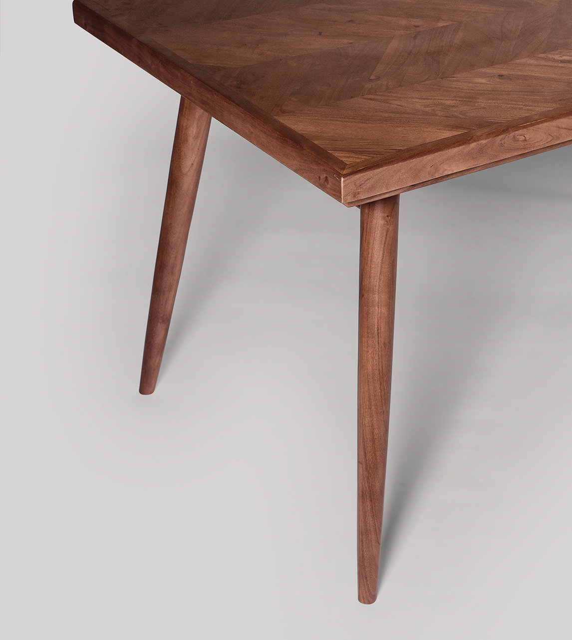 Metz Contemporary Six-seater Dining Table in Acacia | Swoon