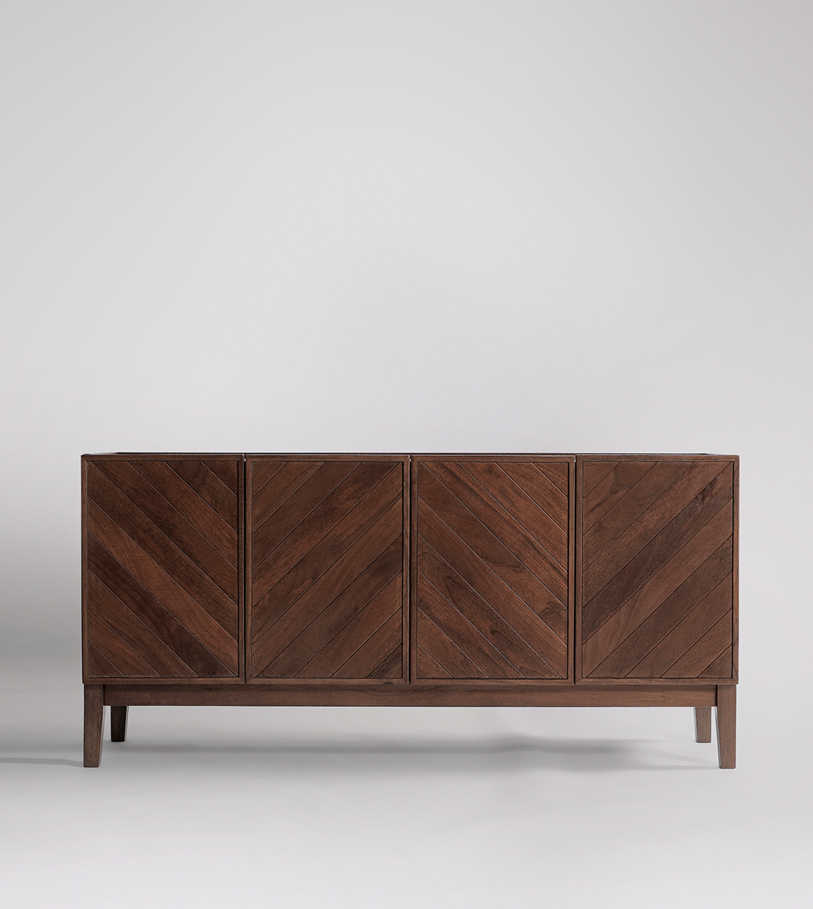 Metz Contemporary Sideboard in Light Brown Mango Wood | Swoon