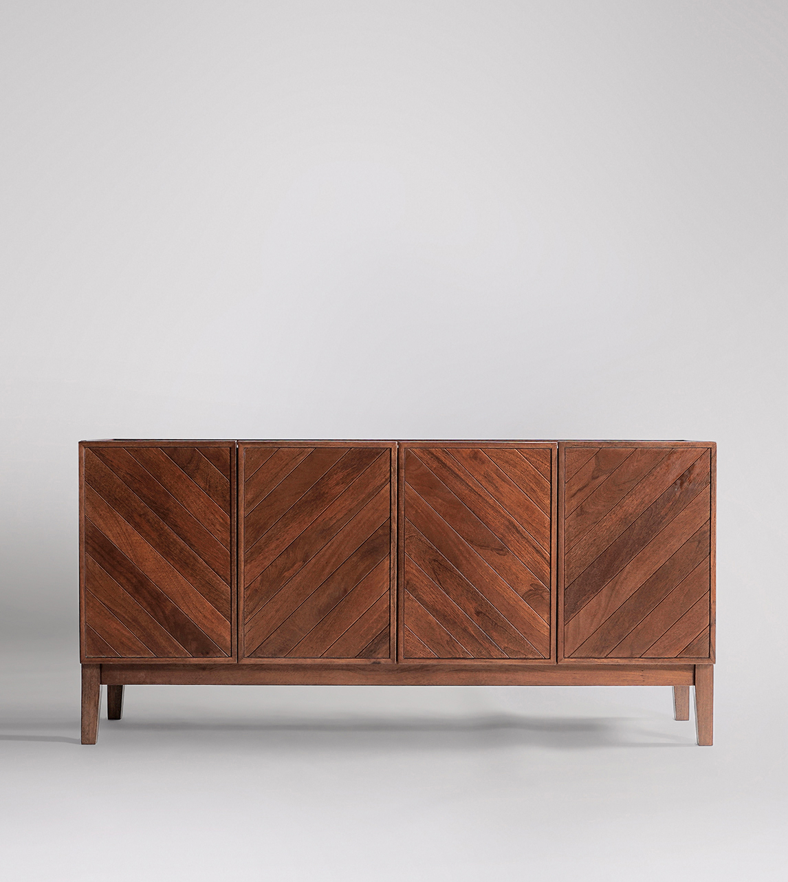 Metz Contemporary Sideboard in Light Brown Mango Wood | Swoon