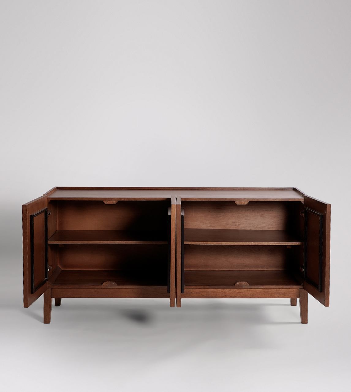 Metz Contemporary Sideboard in Light Brown Mango Wood | Swoon