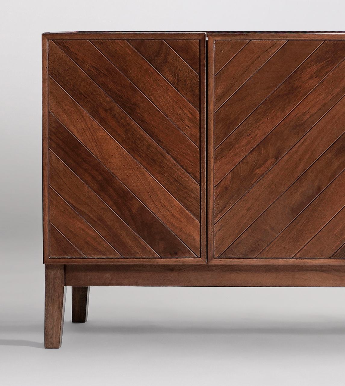 Metz Contemporary Sideboard in Light Brown Mango Wood | Swoon