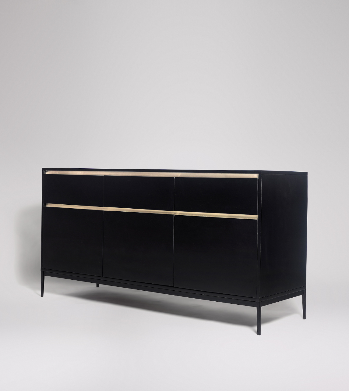 Mosby Contemporary Sideboard in Black Mango Wood | Swoon