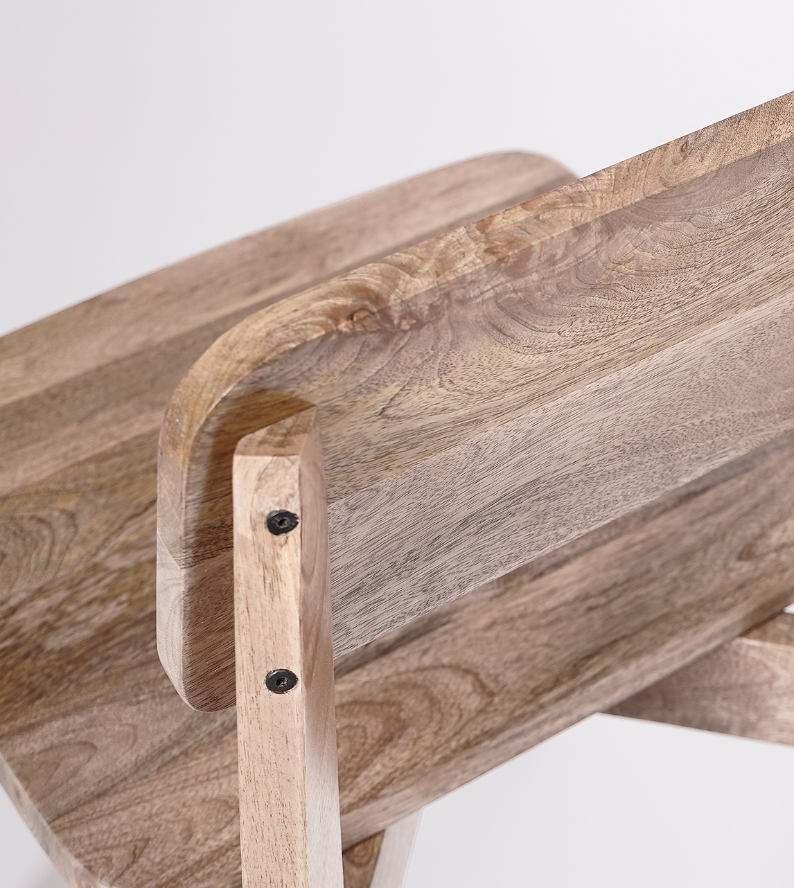 Newham Chair Pair in Mango Wood Natural Oak Finish | Swoon