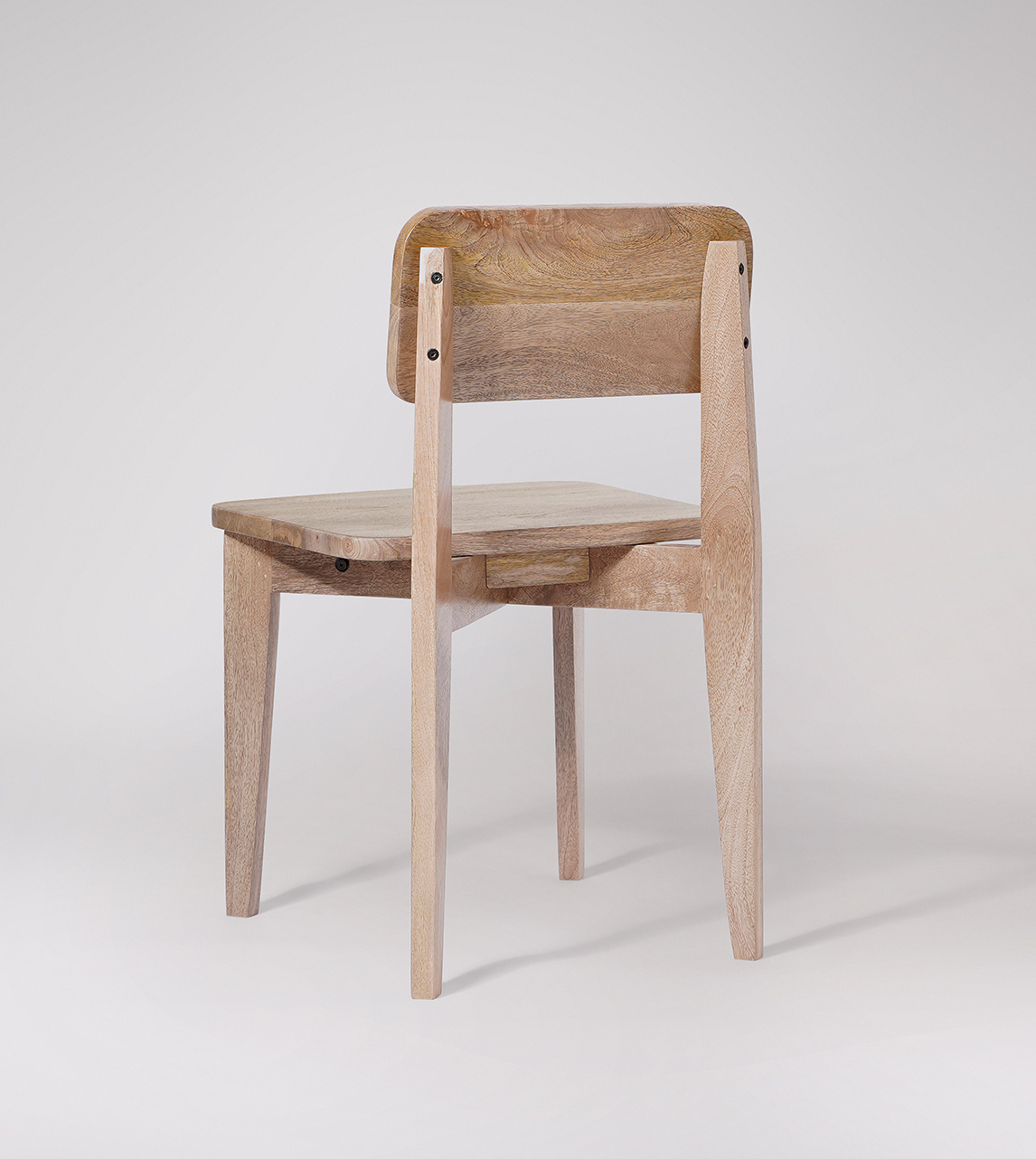 Newham Chair Pair in Mango Wood Natural Oak Finish | Swoon