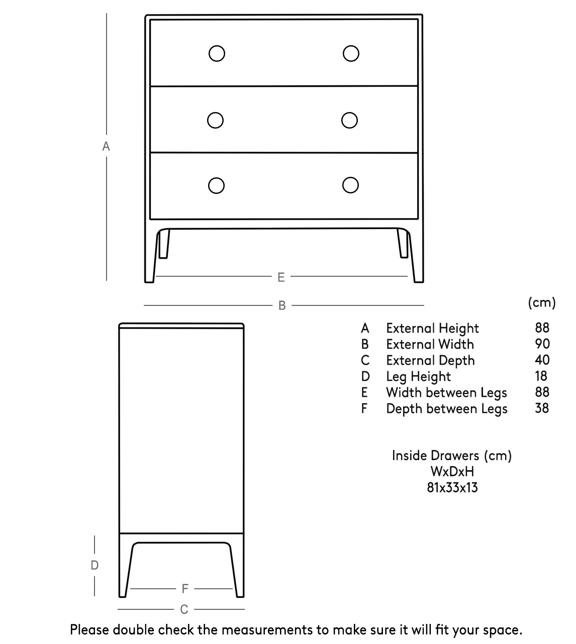 Nyhavn, Scandi Style Chest of Drawers in Light Brown Natural Mango Wood ...