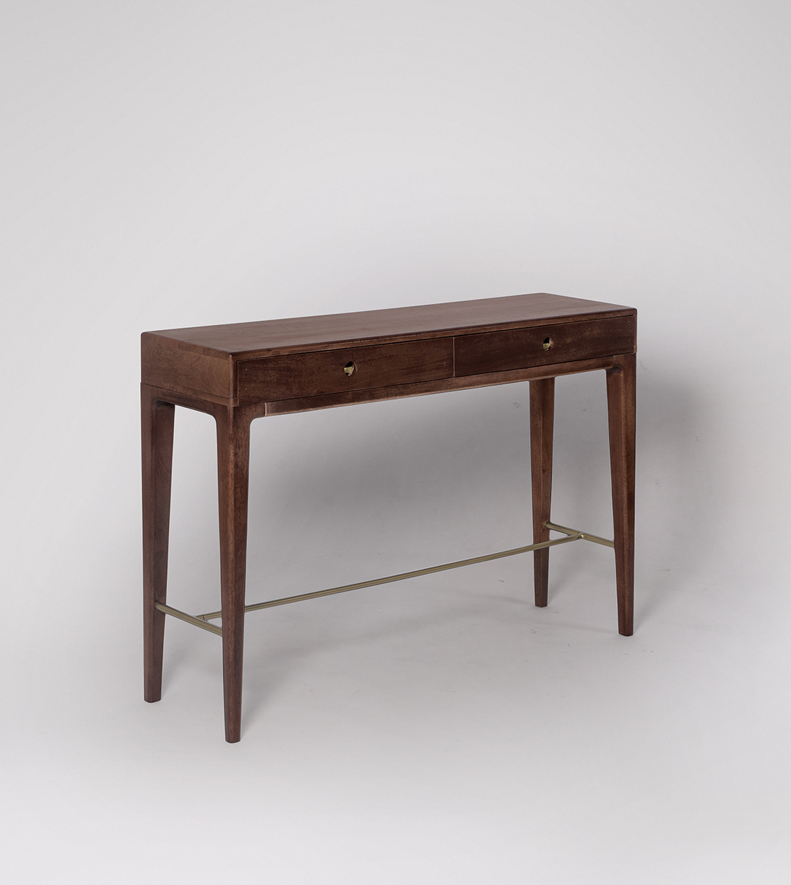 Nyhavn Mid-Century Scandi Console Table in Light Brown Mango Wood ...