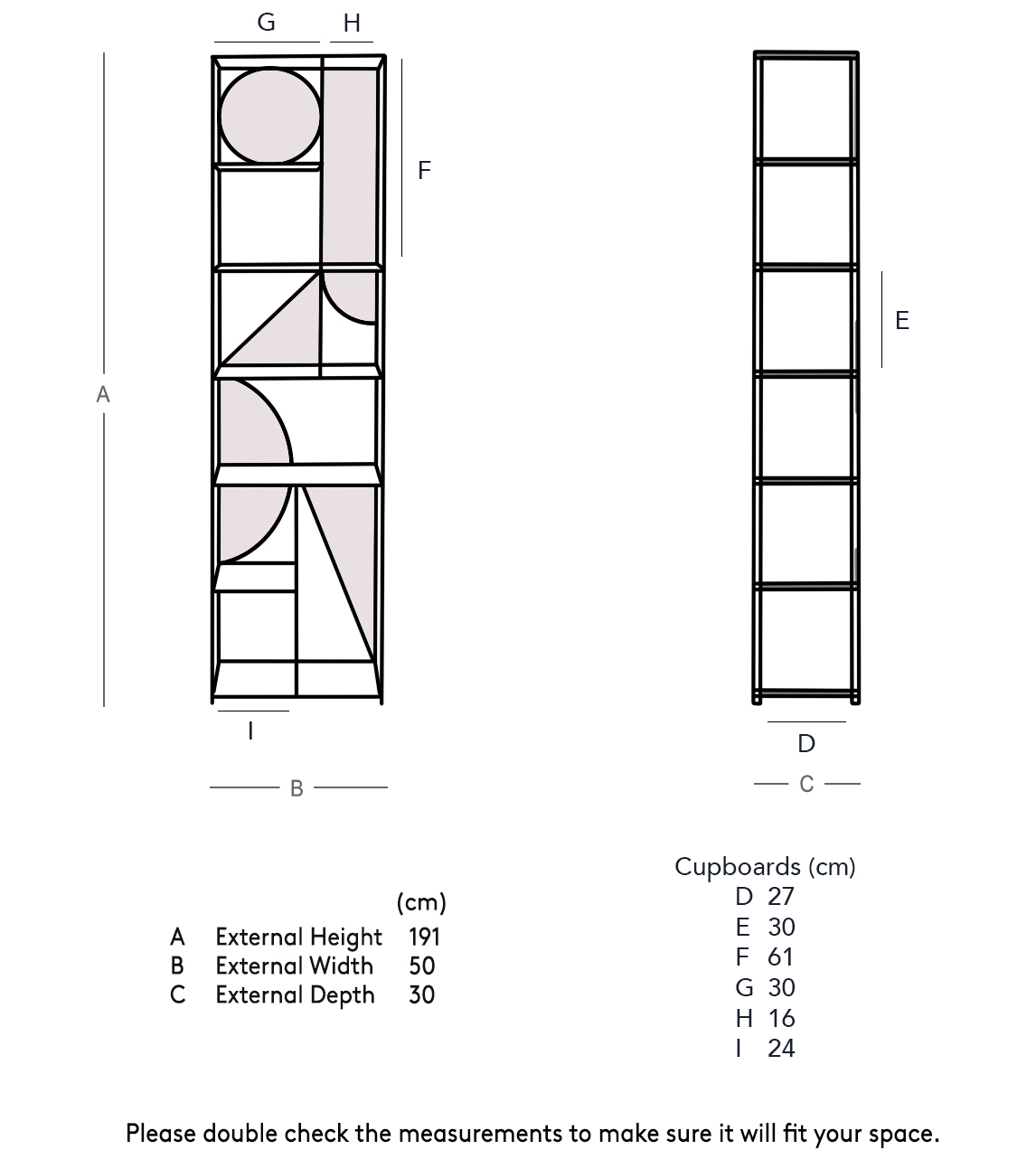 Pablo Shelving Unit, Art Deco Style in Black & Brass | Swoon