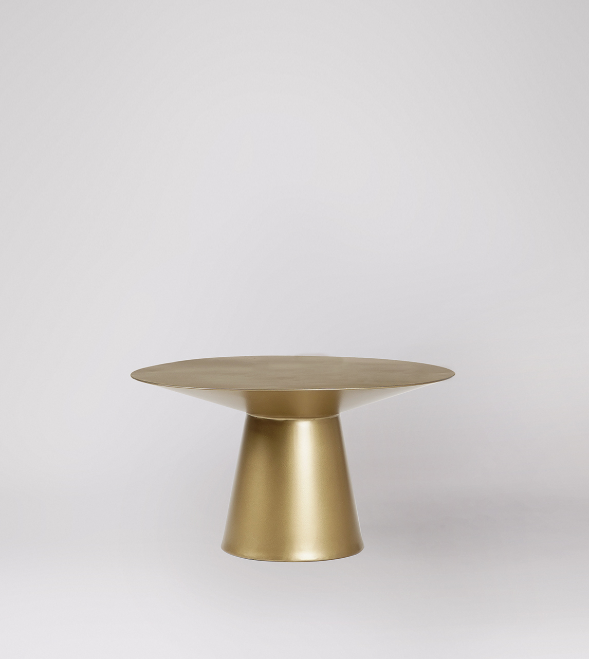 Figura Scandi Coffee Table in Brass | Swoon