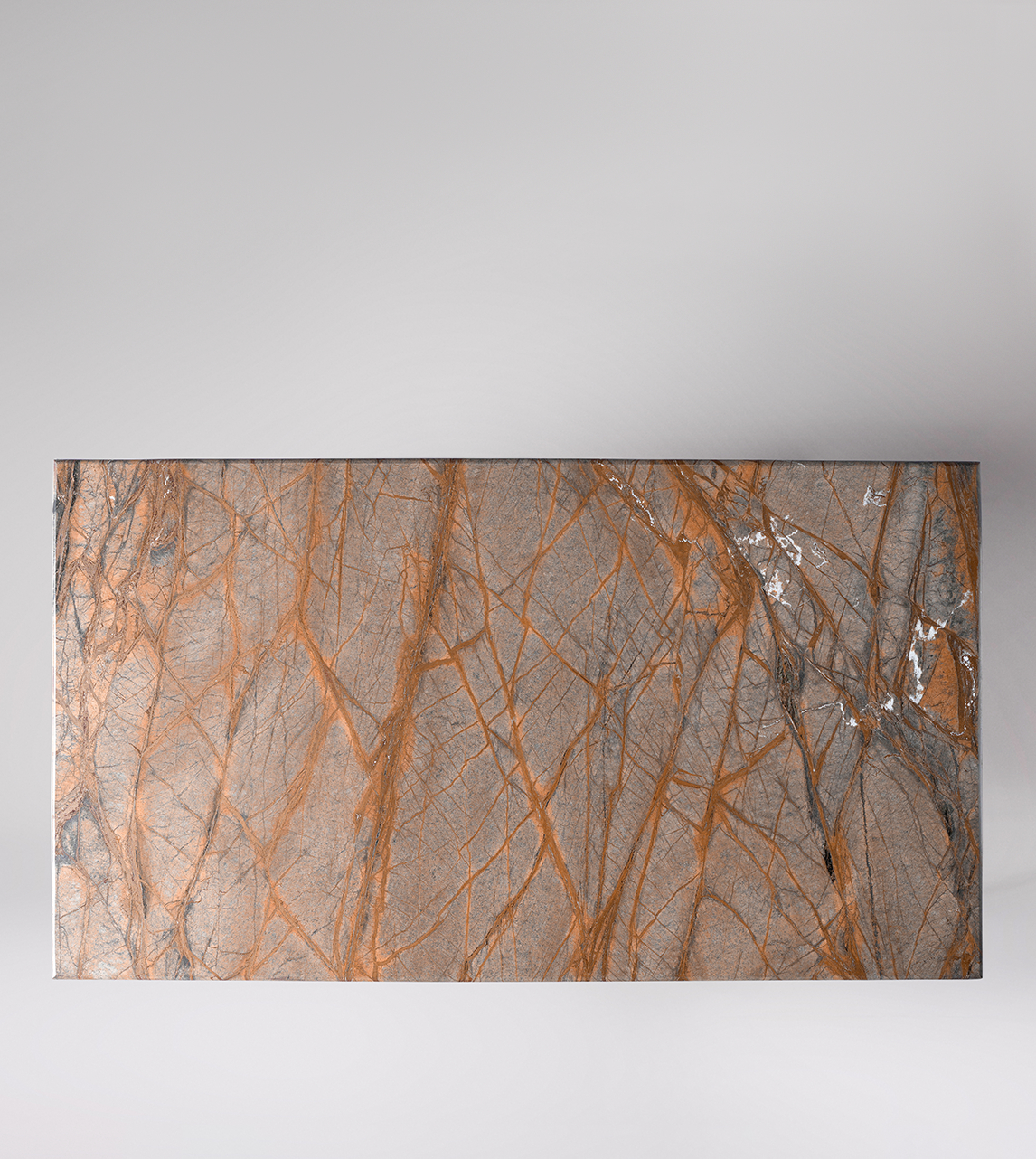Krono Traditional Coffee Table in Marble & Black Steel | Swoon