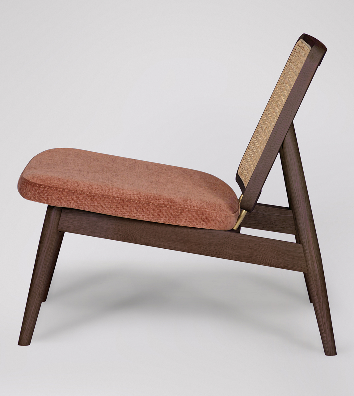 Linton Mid Century Armchair in Oak | Swoon