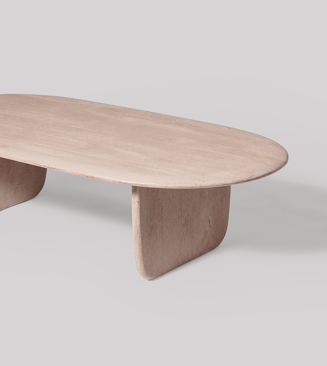 Slapton Maximalist Coffee Table in Sandblasted Grey Mango Wood | Swoon