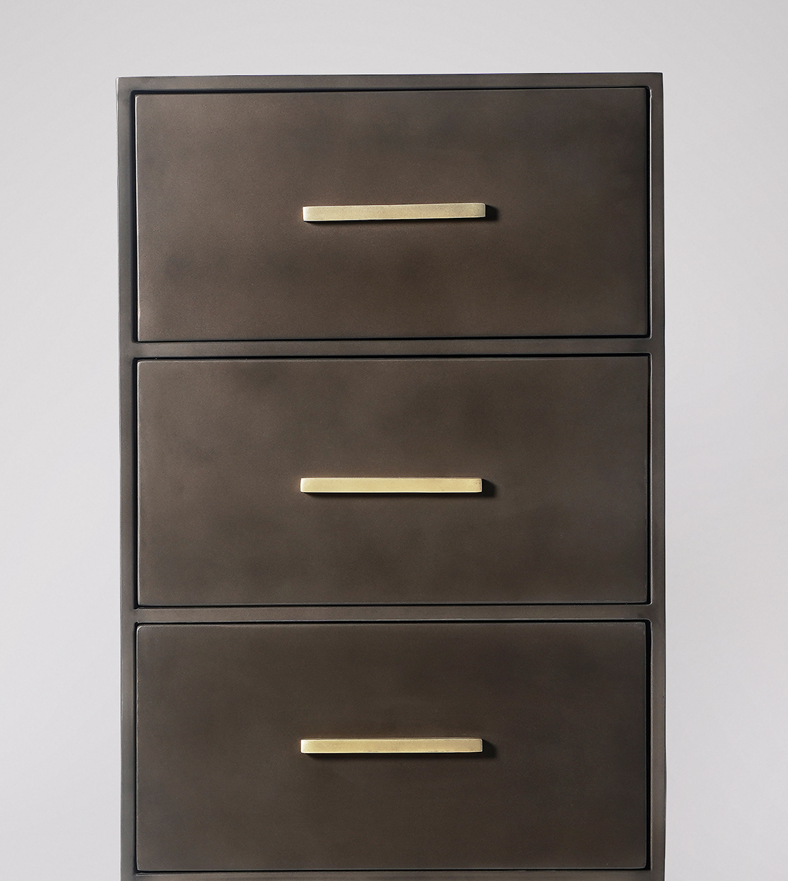 Stepney Industrial Five-drawer Chest of Drawers in Gunmetal | Swoon