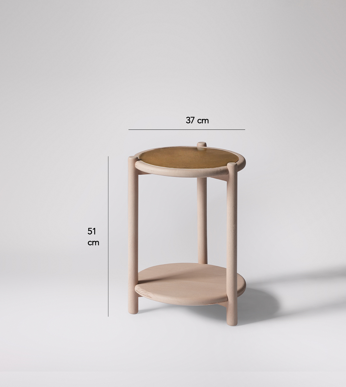 Vicki Mid Century Side Table in Sandblasted Grey Mango Wood | Swoon