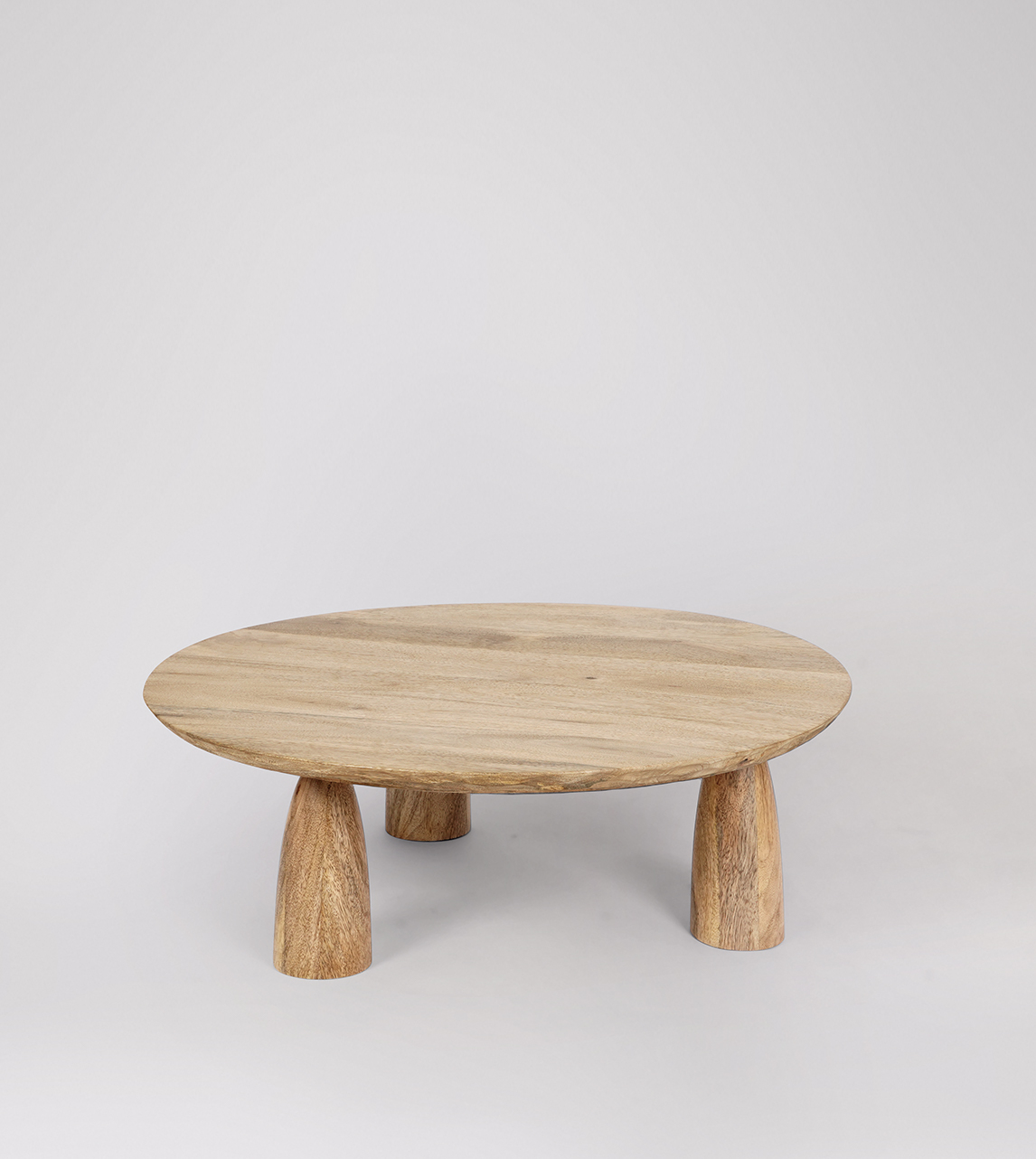 Cole Scandi Coffee Table in Natural Oak-Stained Mango Wood | Swoon