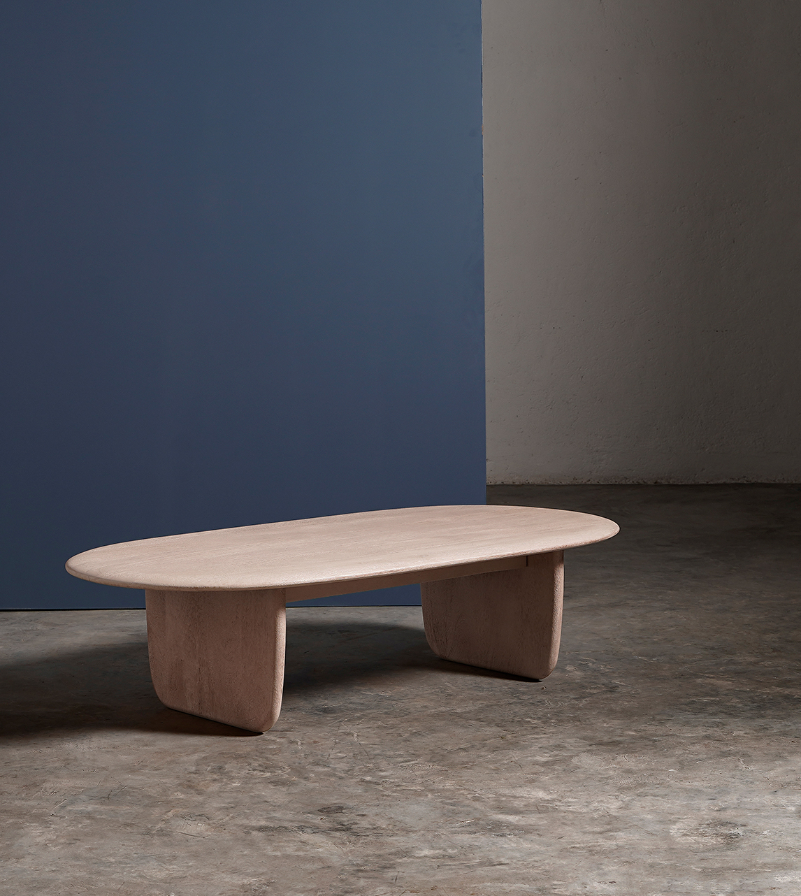 Slapton Maximalist Coffee Table in Sandblasted Grey Mango Wood | Swoon
