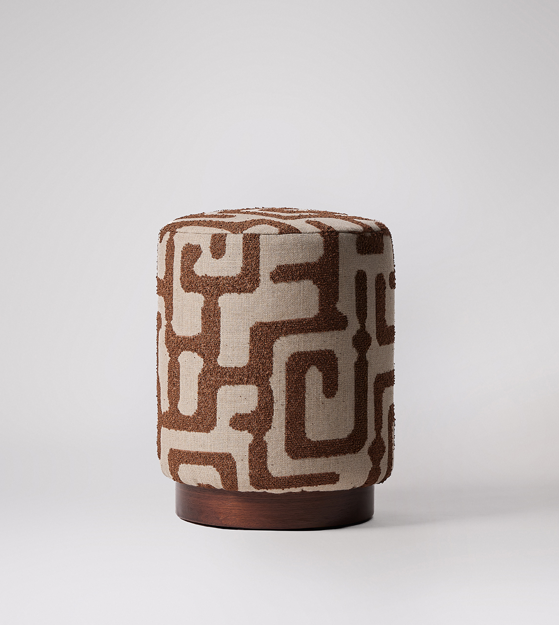 Penfold Maximalist Stool in Dark Rust Red | Swoon