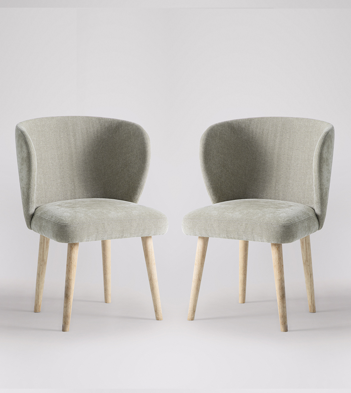 Redbourne Scandi Dining Chair in Kit Velvet | Swoon