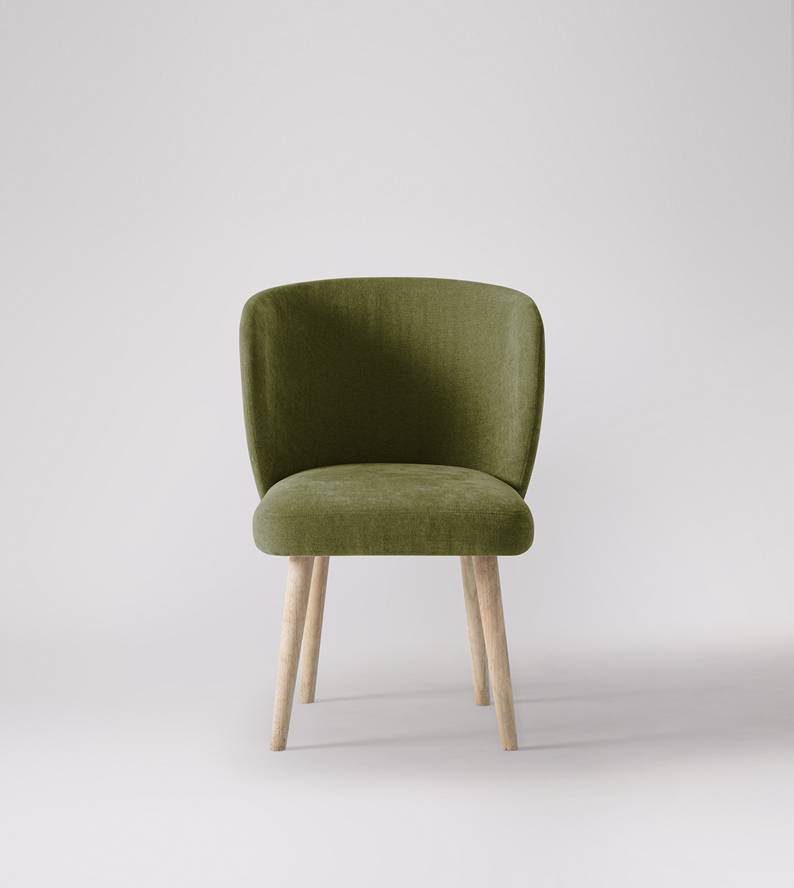Redbourne Scandi Dining Chair Pair in Forester Velvet | Swoon