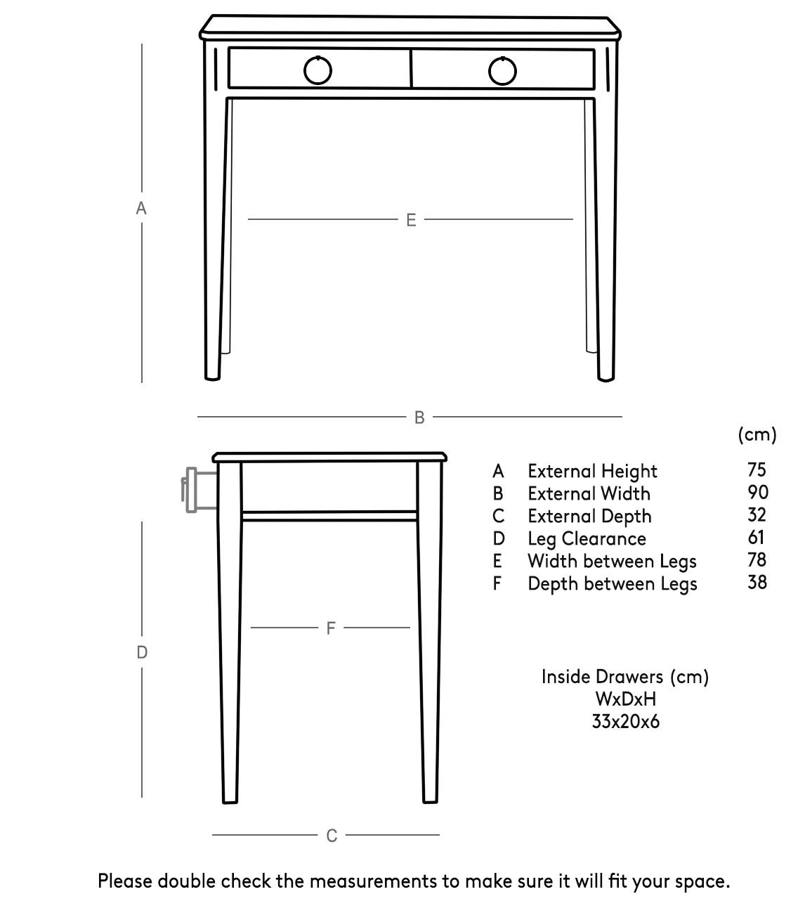 Reyna Classic Console Table in Matt Charcoal & Brass | Swoon