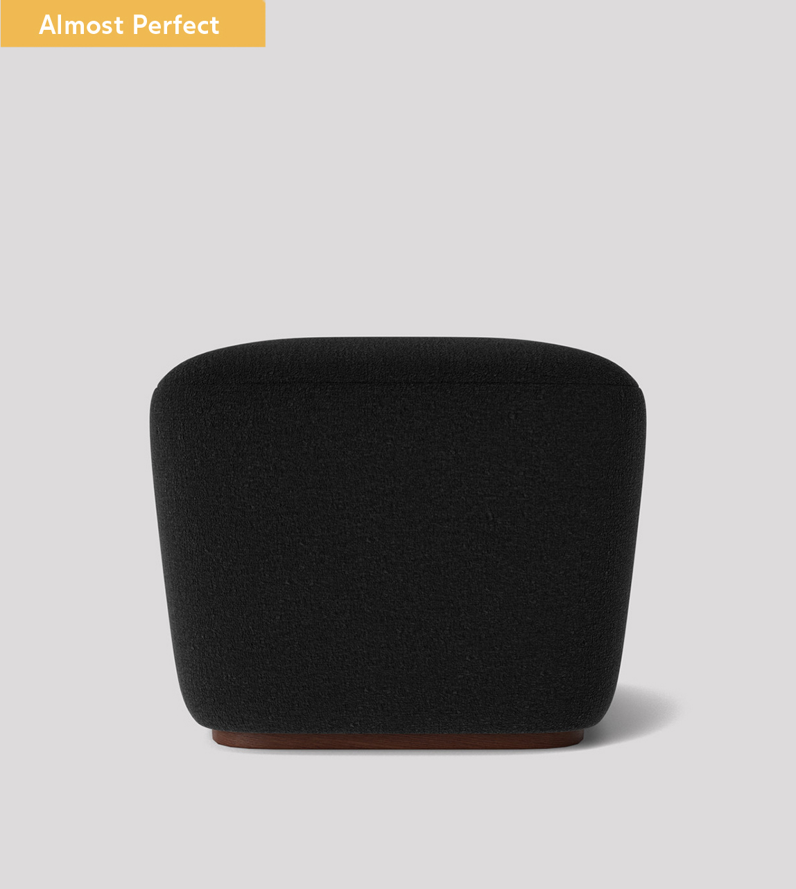 Ritz Ottoman in Onyx Boucle | Swoon