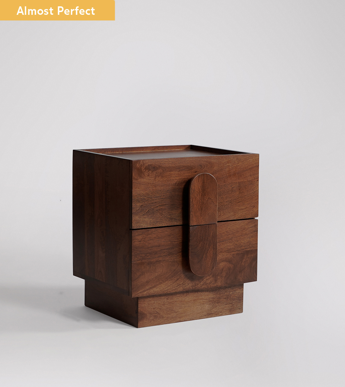 Rolo Scandi Bedside Table in Light Brown Mango Wood | Almost Perfect ...