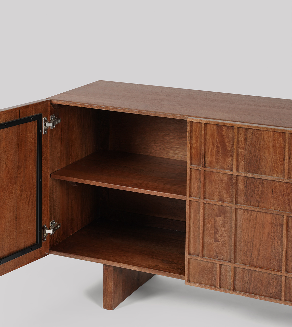 Rushden Scandi Sideboard in Light Brown Mango Wood | Swoon