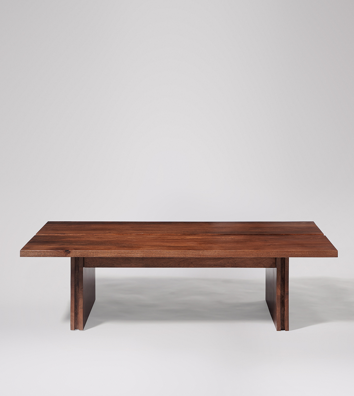 Sendo Contemporary Coffee Table in Light Brown Mango Wood | Swoon
