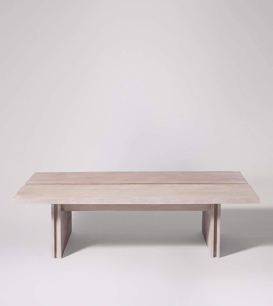 Sendo Contemporary Coffee Table in Sandblasted Grey Mango Wood | Swoon