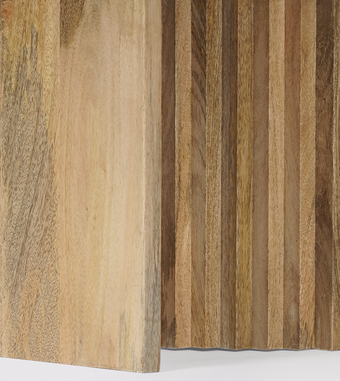 Seville Scandi Side Table in Natural Oak-stained Mango Wood | Swoon