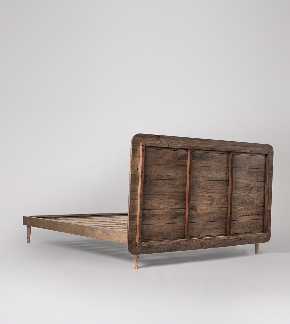 Southwark King Size Bed Frame, Mid-Century Scandi Style in Natural Oak ...