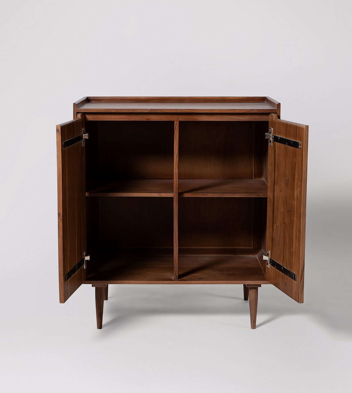 Southwark Scandi Cabinet in Dark Brown Acacia | Swoon