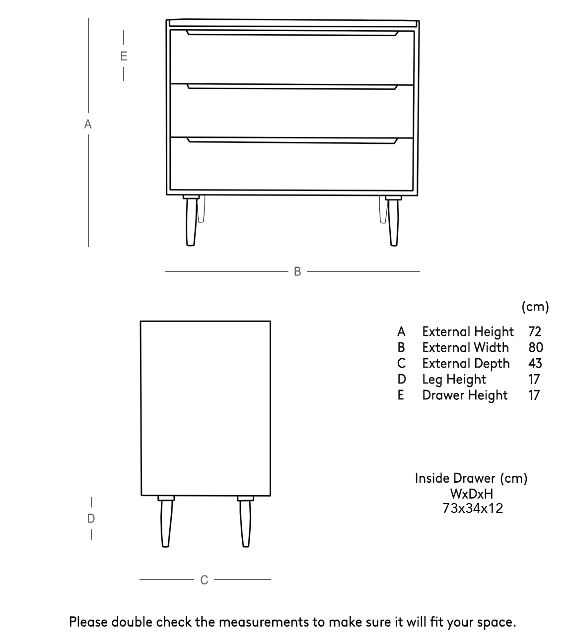 Southwark Scandi Chest of Drawers in Dark Brown Acacia | Swoon