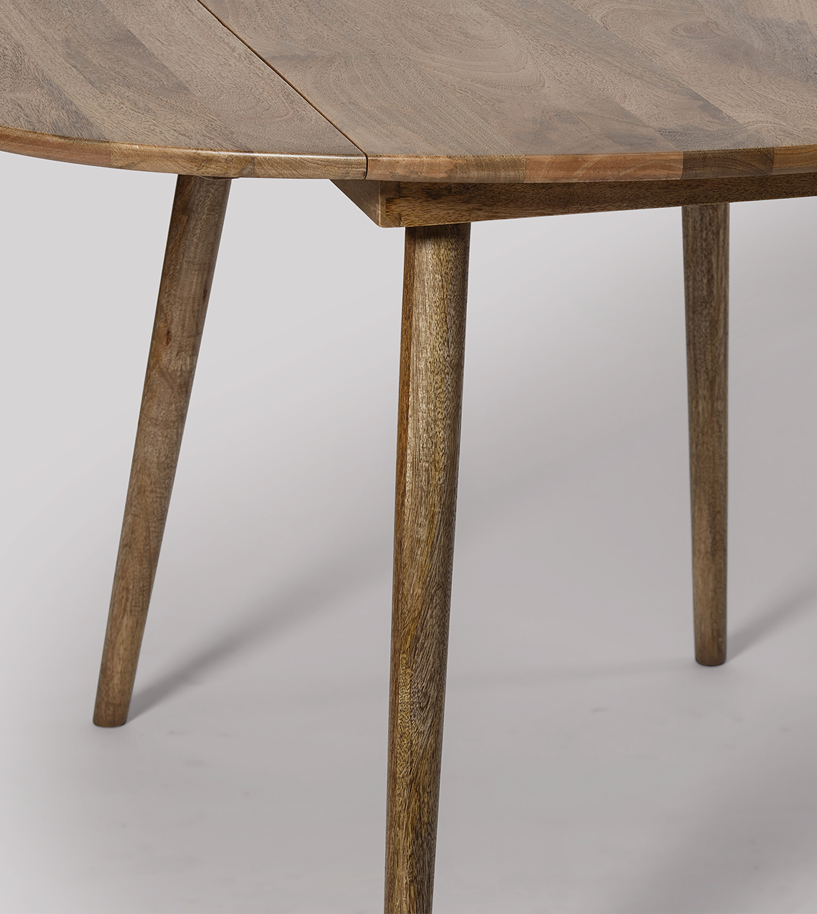 Southwark Contemporary Drop Leaf Dining Table in Natural Oak-Stained ...