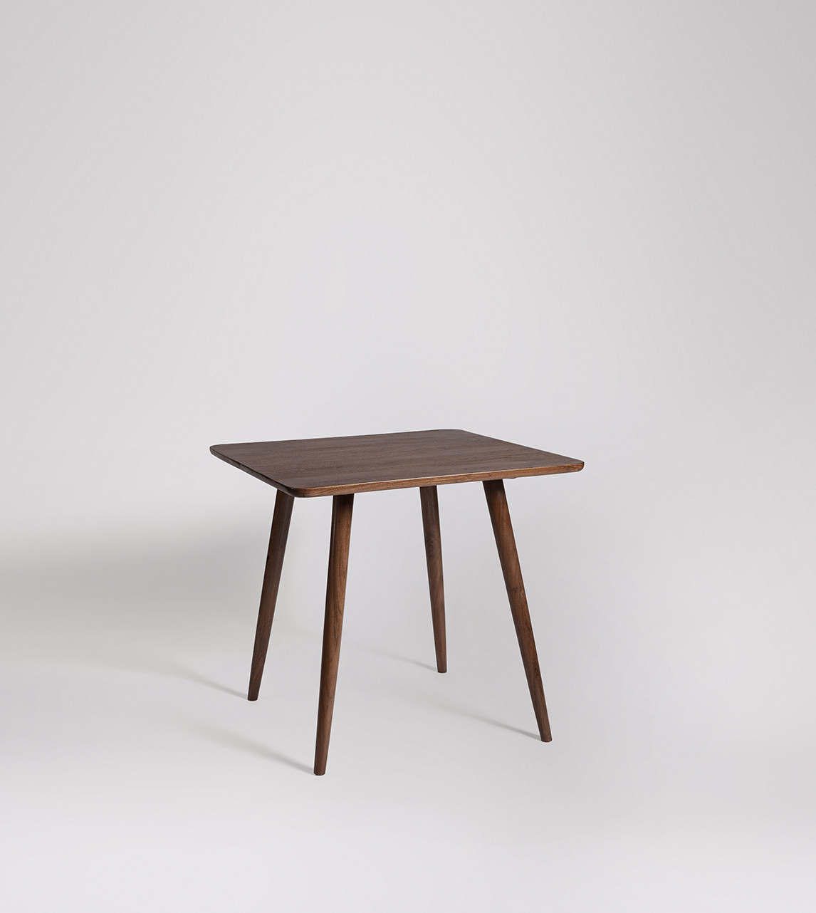 Southwark Mid-Century Square Dining Table in Dark Brown Acacia | Swoon