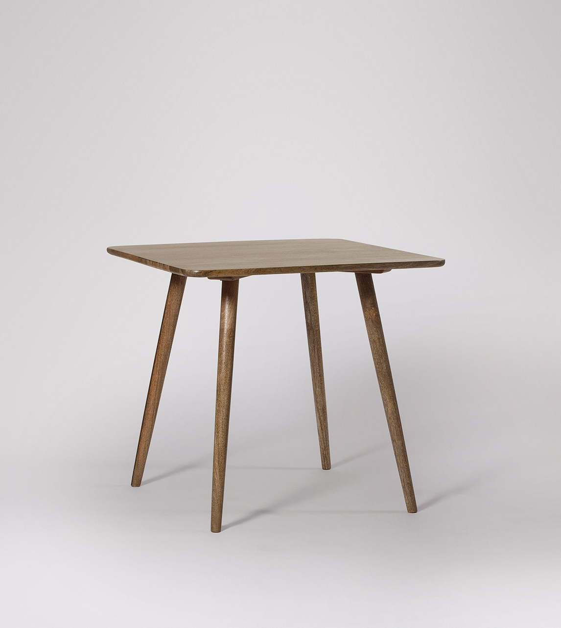 Southwark Mid-Century Square Dining Table in Natural Oak-Stained Mango ...