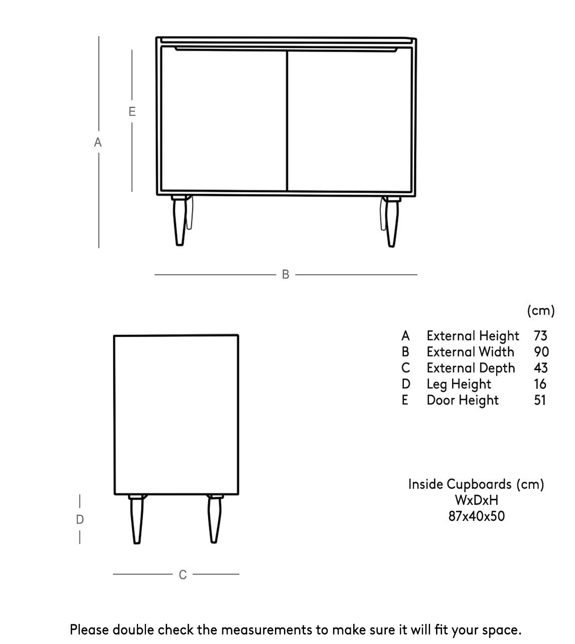 Southwark Small Mid-Century Scandi Sideboard in Acacia | Swoon