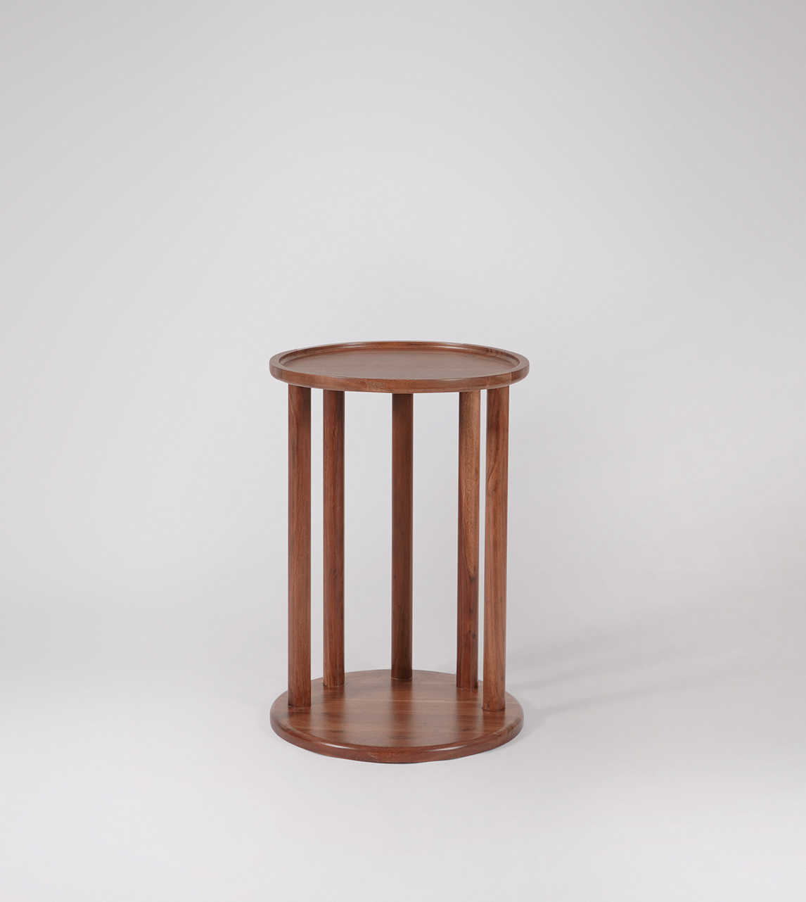 Southwark Mid Century Side Table in Dark Brown Acacia | Swoon