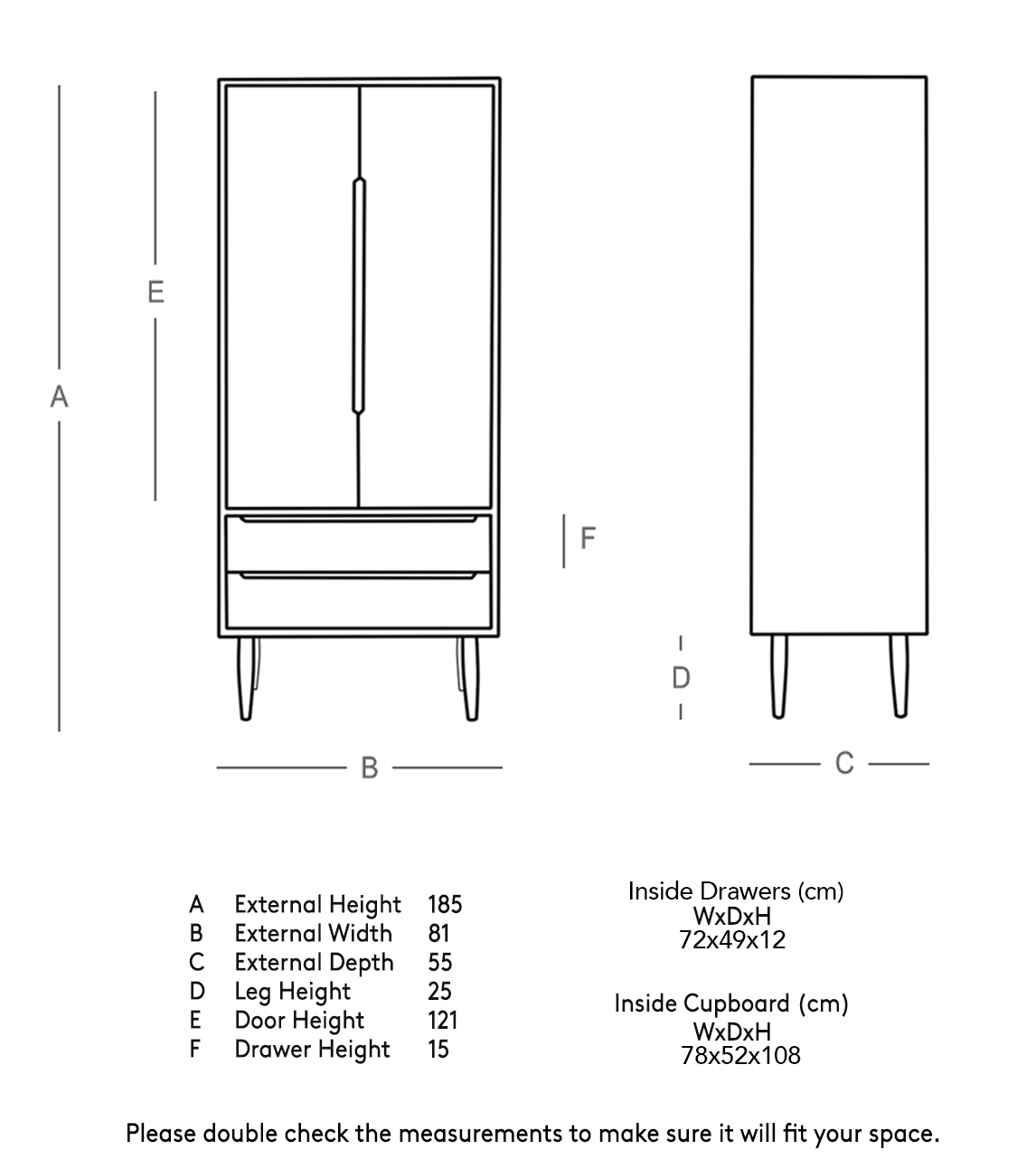 Southwark Scandi Double Wardrobe in Natural Oak-Stained Mango Wood | Swoon