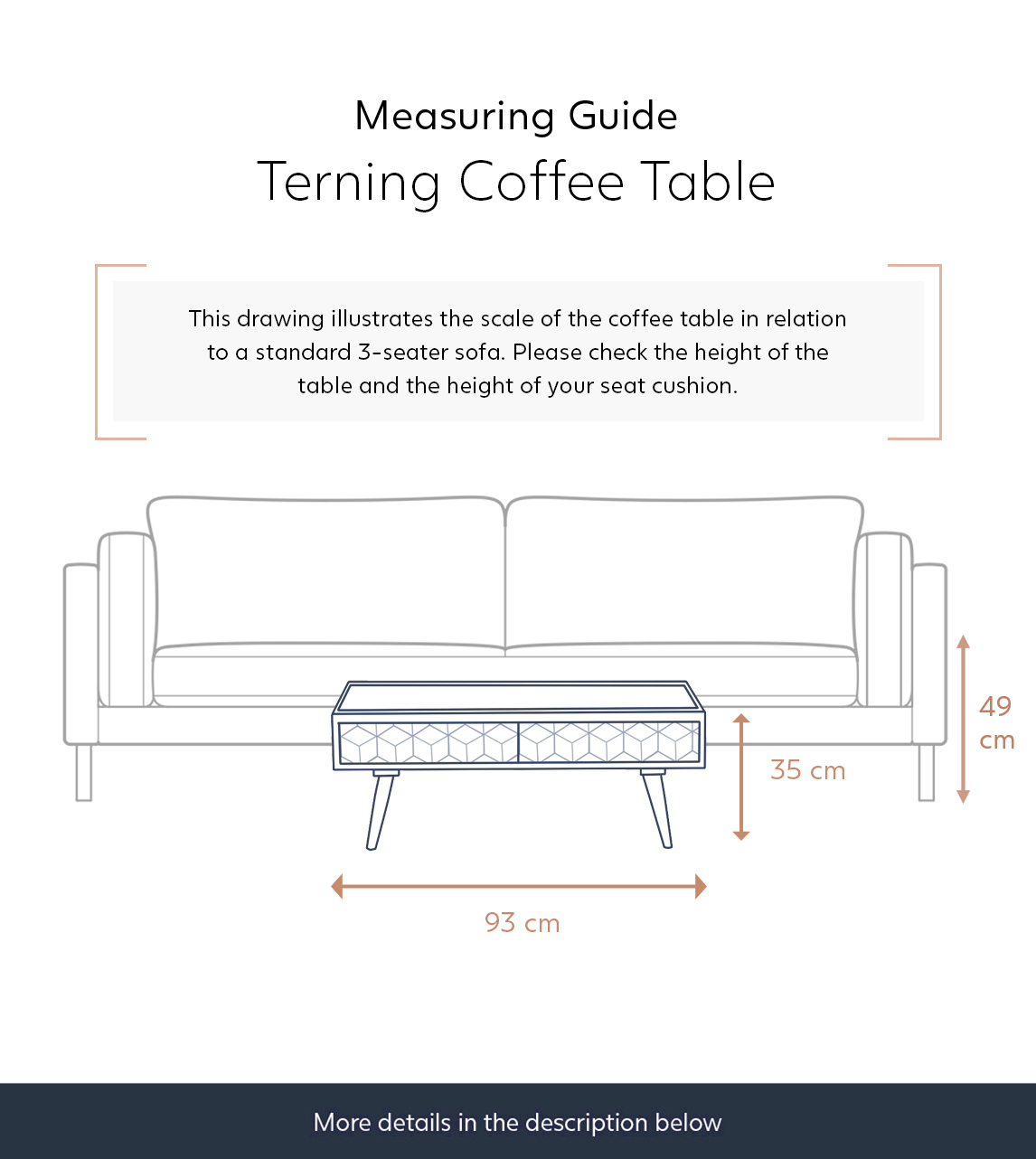 Terning Mid-Century Coffee Table in Dark Brown Acacia | Swoon