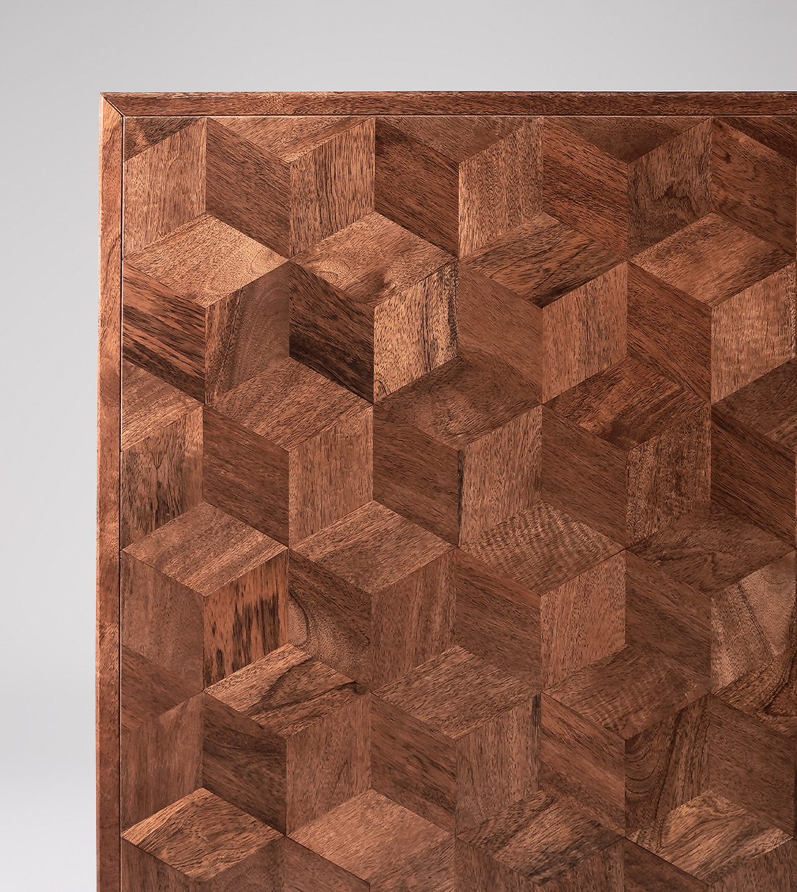 Terning Mid Century Four-seater Dining Table in Dark Brown Mango Wood ...