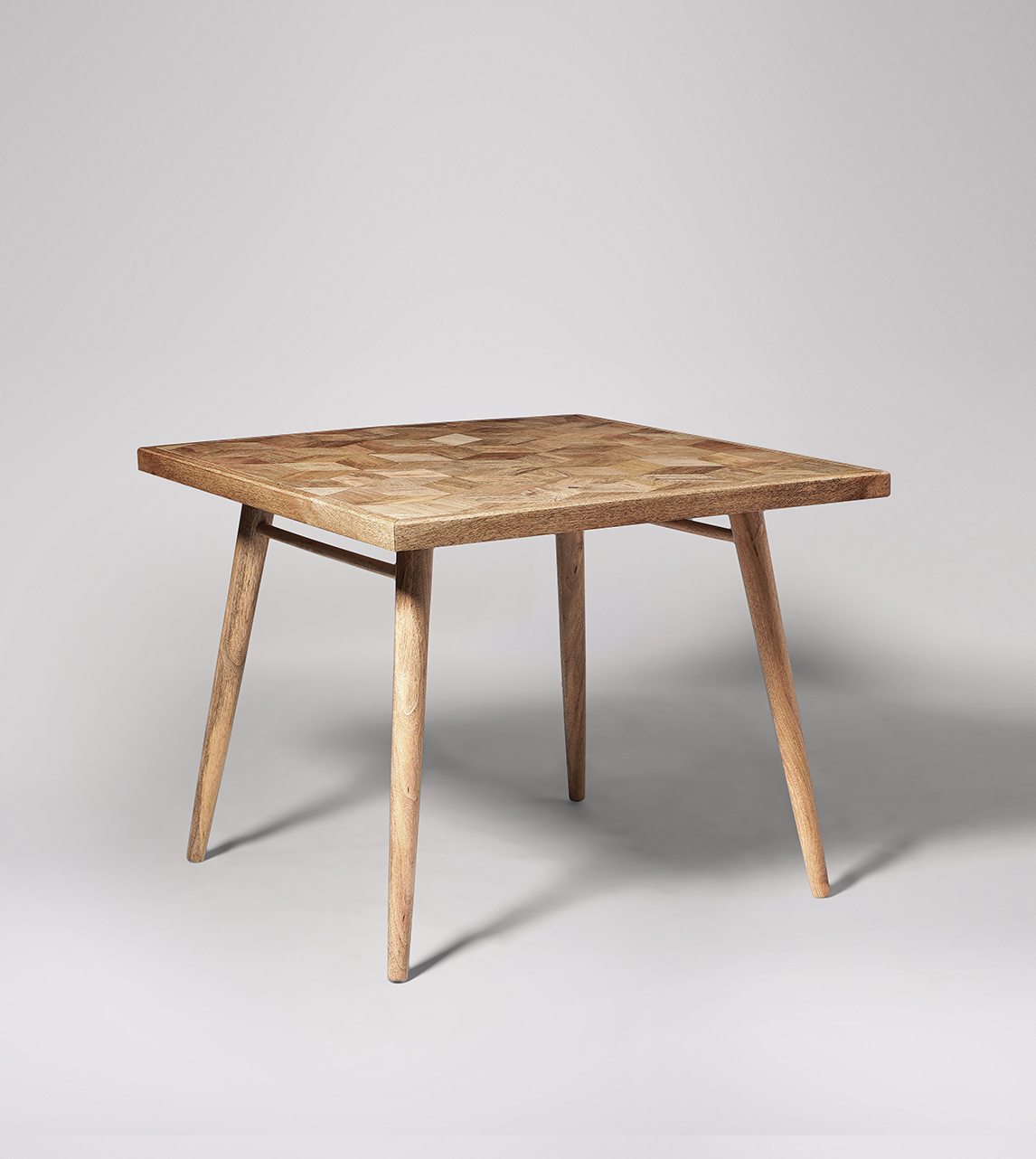 Terning Mid Century Four-seater Dining Table in Natural Mango Wood | Swoon