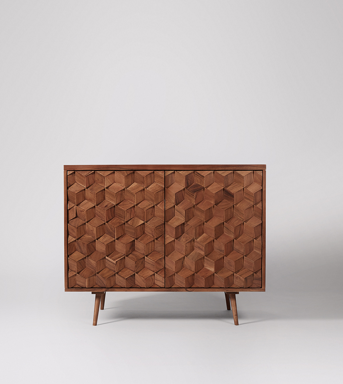 Terning Small Sideboard, Mid-Century Style in Acacia | Swoon