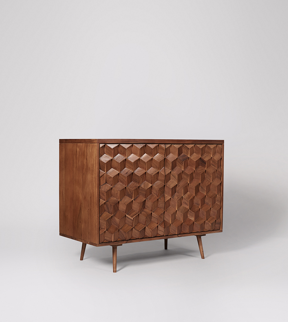 Terning Small Sideboard, Mid-Century Style in Acacia | Swoon