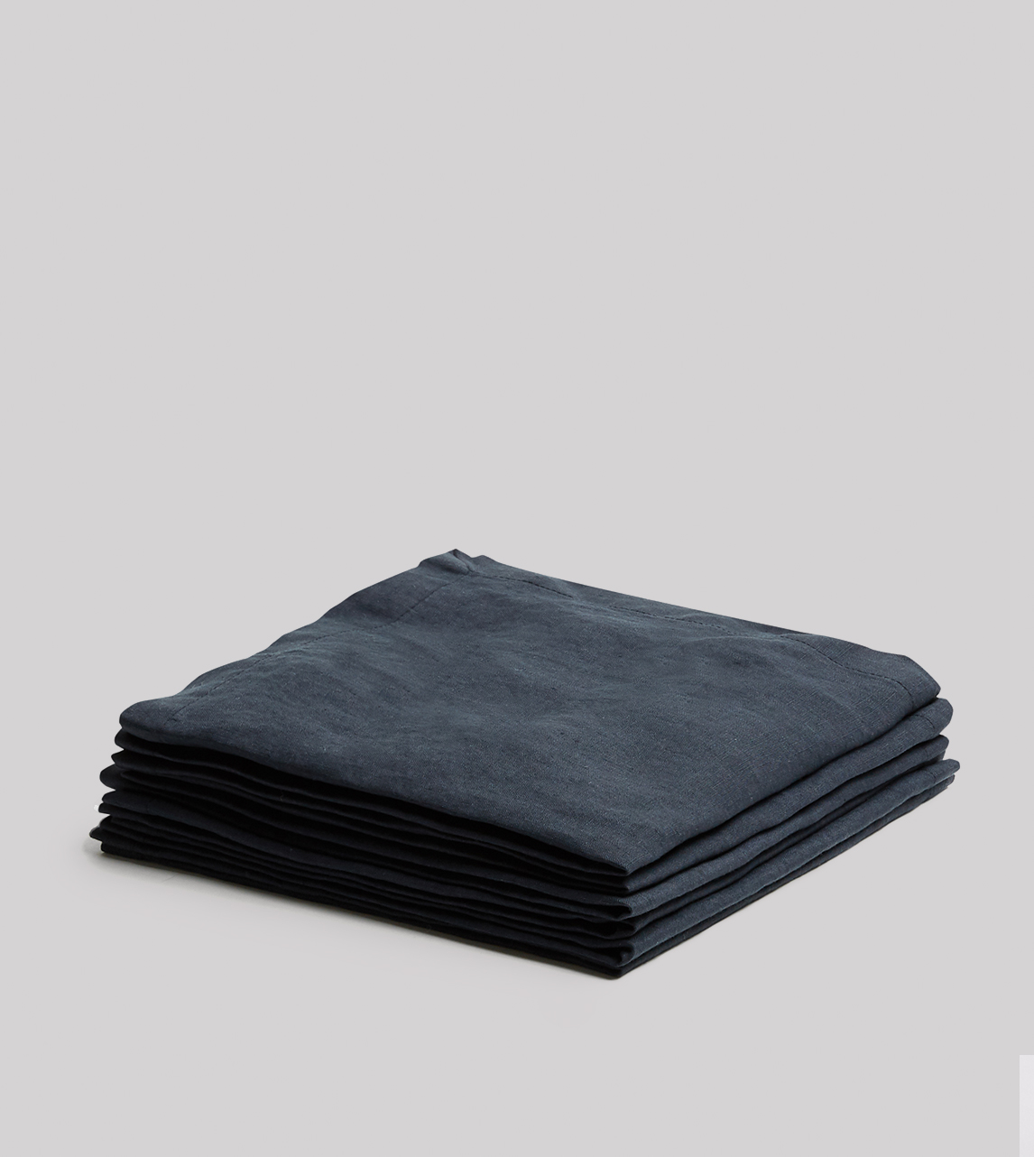 Piglet Napkin, Table Linen, Napkin, 100% French Flax Linen, Navy