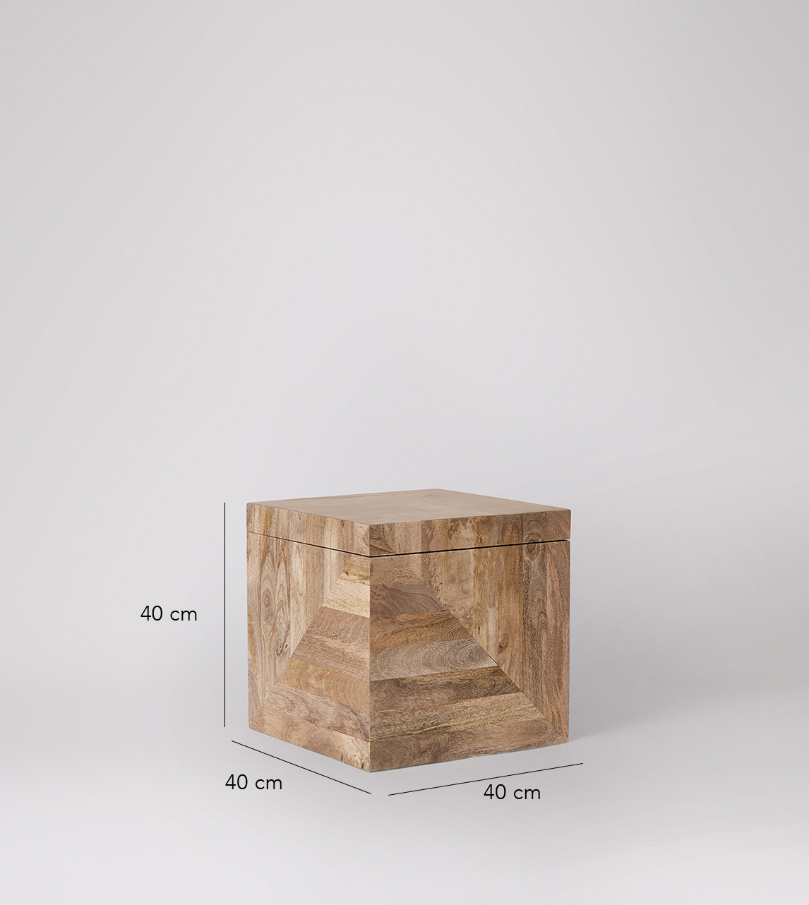 Venta Storage Box in Natural Mango Wood | Swoon