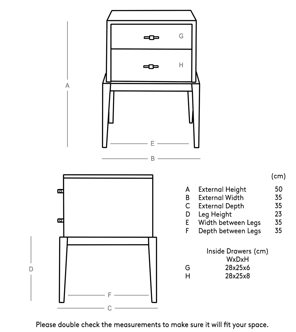 Verne Bedside Table, Mid-Century Modern Style in Mocha-Stained Mango ...
