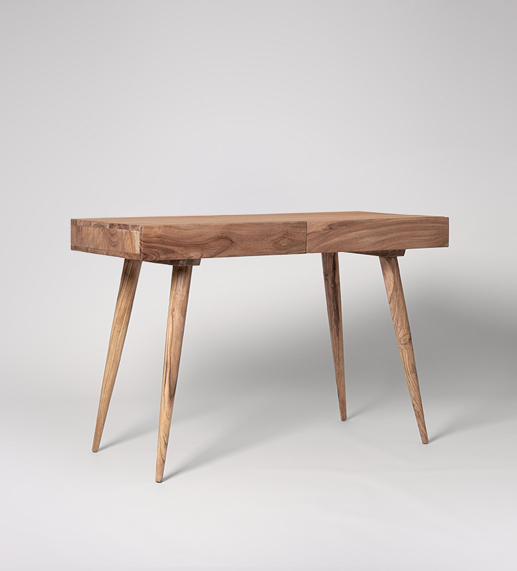 Watts Scandi Desk in Natural Acacia | Swoon